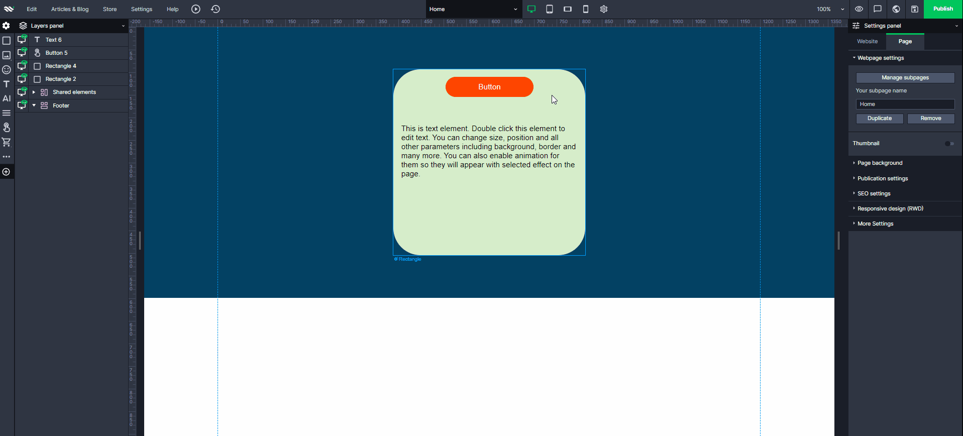 Knowledge base - Show and hide elements on your website